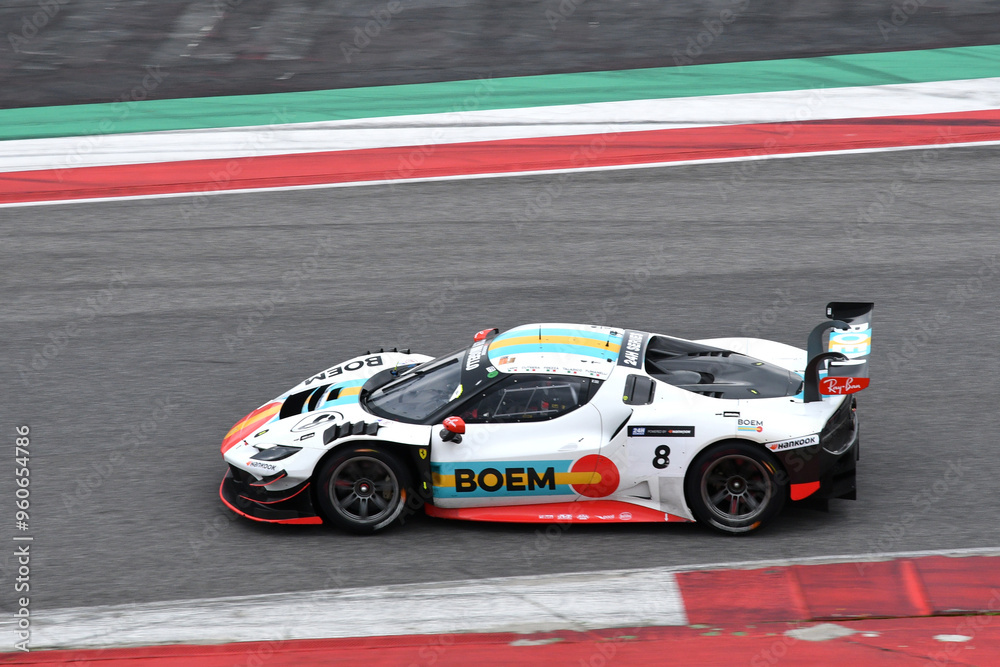 Scarperia, 23 March 2024 Italy: Ferrari 296 GT3 of Team Boem by Kessel ...