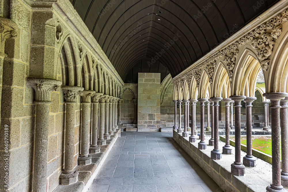 Benedictine Abbey of Mont Saint-Michel is a remarkable example of ...