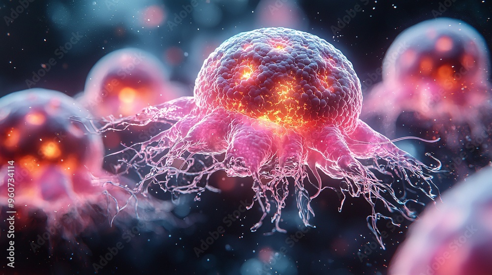 An extremely detailed image of a microscopic organism, showing the ...