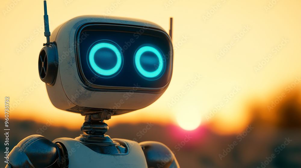 Poster Robot intelligent digital assistant ai artificial intelligence ...