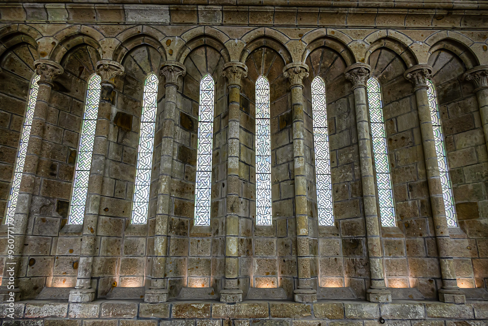 Benedictine Abbey of Mont Saint-Michel is a remarkable example of ...