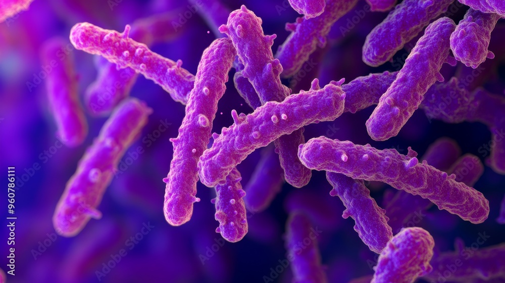 Microscopic view of Pseudomonas aeruginosa bacteria, showcasing their ...