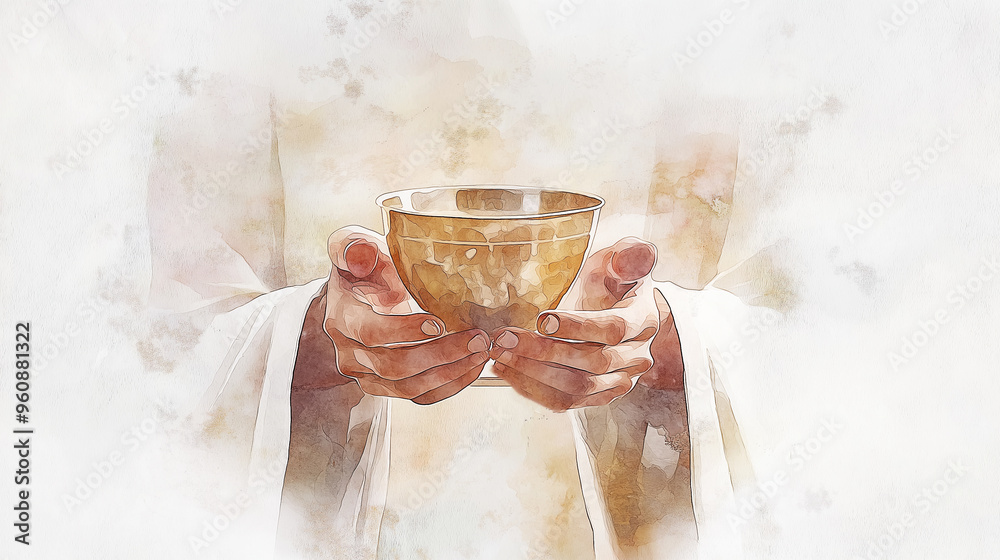 Communion sacred sacrament where believers partake of bread and wine ...