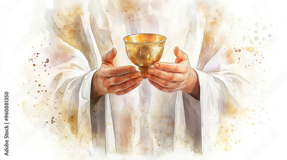 Communion sacred sacrament where believers partake of bread and wine ...