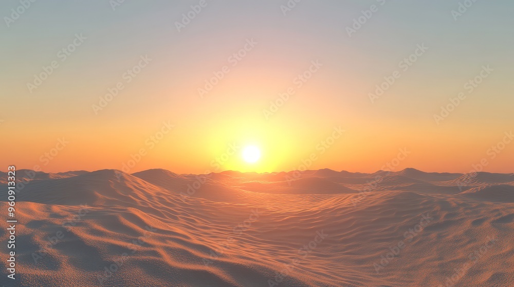 Visualize the desert sun setting in the distance, with its last rays ...