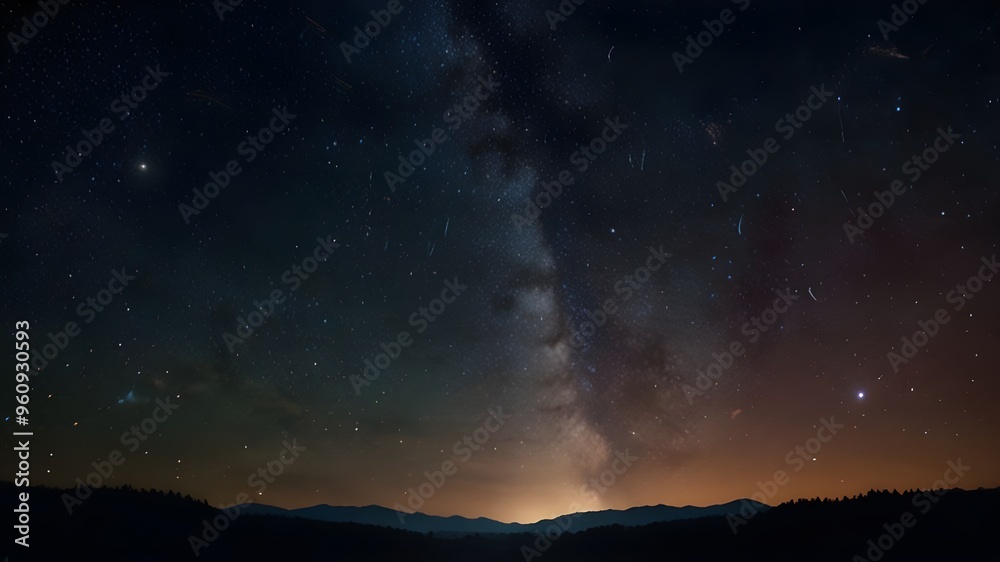 Foto de Falling star Photoshop overlay, Night sky, starlight, milky way ...