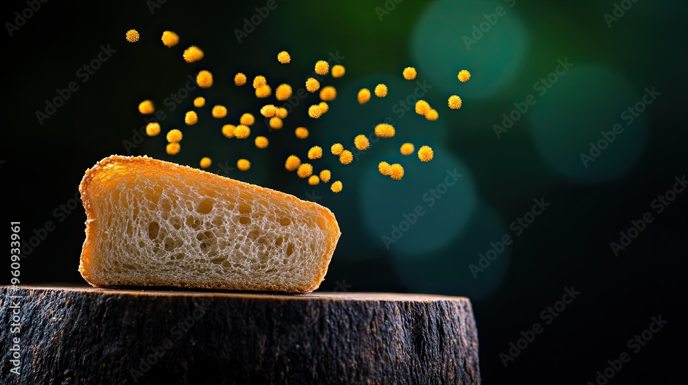 Fungal Infestation Close-Up: Mold on Bread with Visible Spores - 4K ...