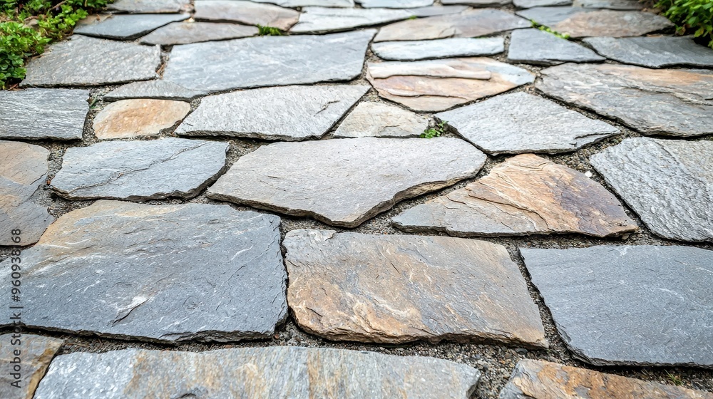 Stone Pathway Texture Natural Stone Cobblestone Garden Path Outdoor ...