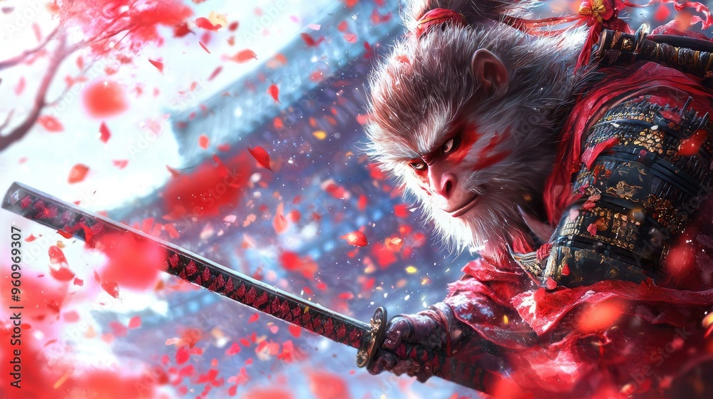 Wukong in a Samurai Style: A captivating fusion of Wukong's ...