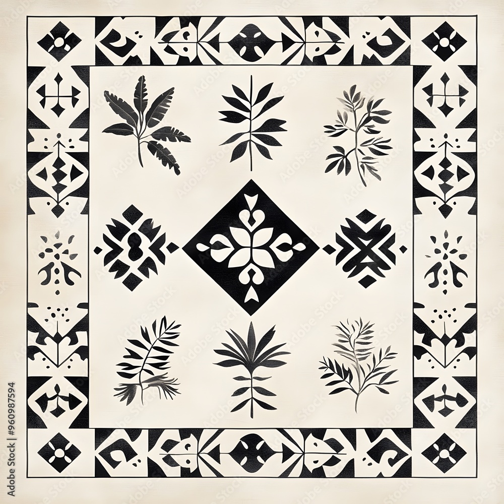 Samoan Tapa Cloth Pattern A traditional Samoan pattern created using ...
