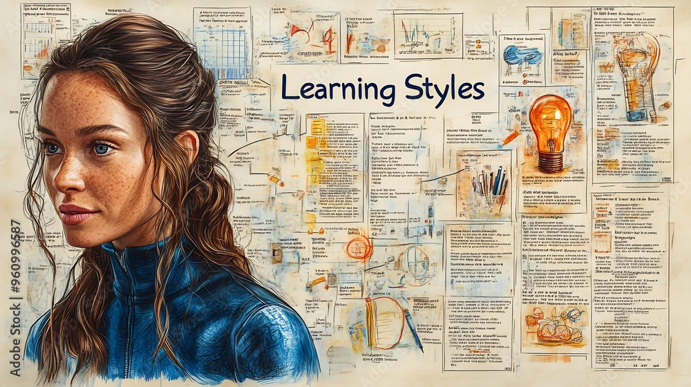 Mental Map of Learning Styles mind map Learning Styles the center branching into visual auditory ...