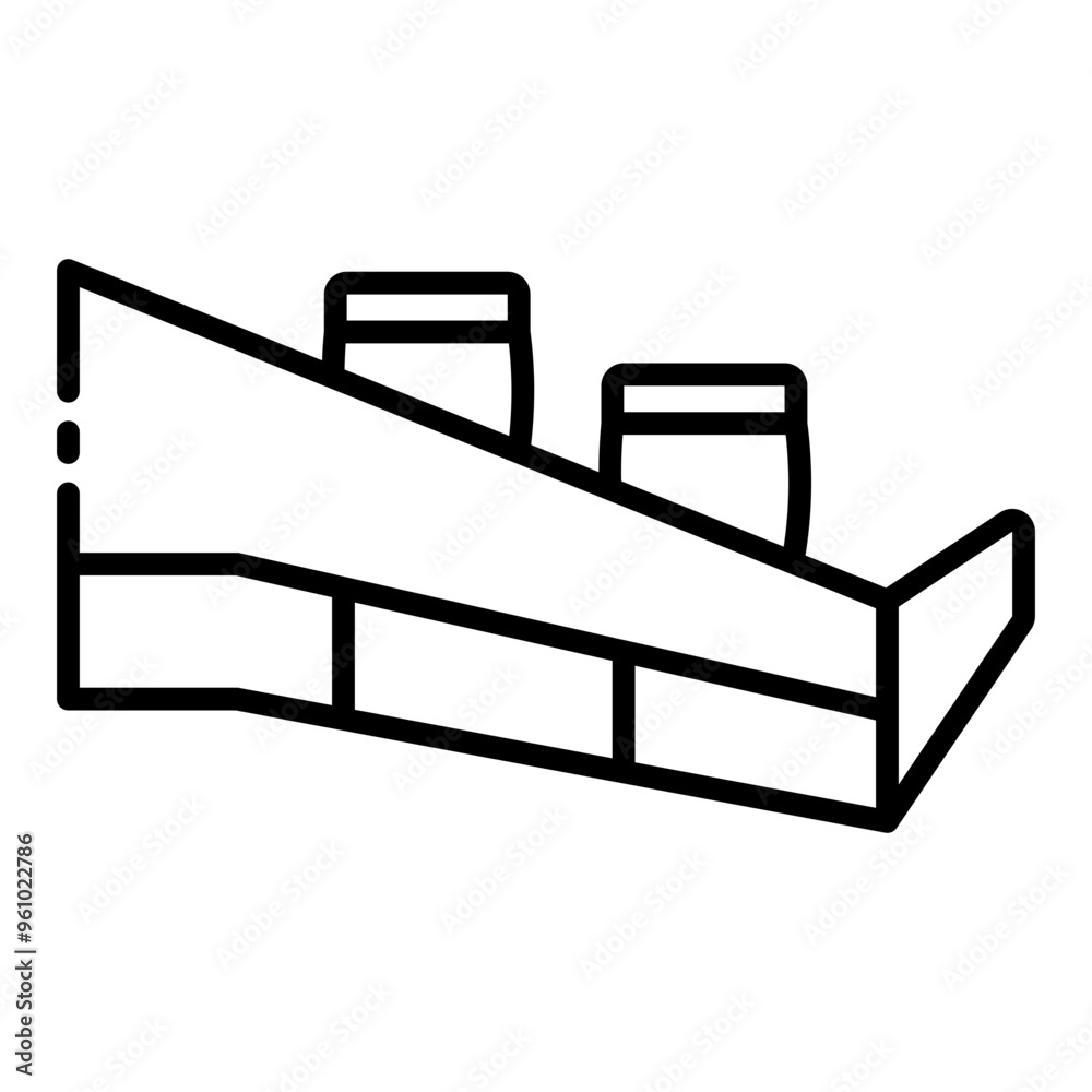 Airplane wing icon representing the wings of an aircraft. Stock Vector ...