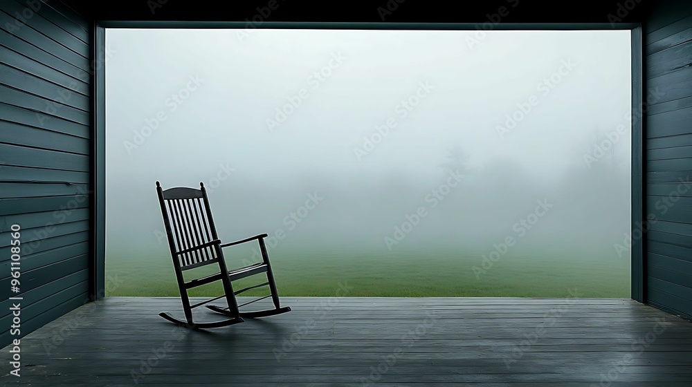 Reminiscing in Solitude: Vintage Rocking Chair Evoking Nostalgia and ...