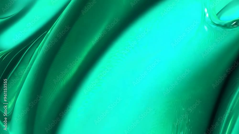 Realistic 3D animation of the abstract morphing liquid iridescent ...