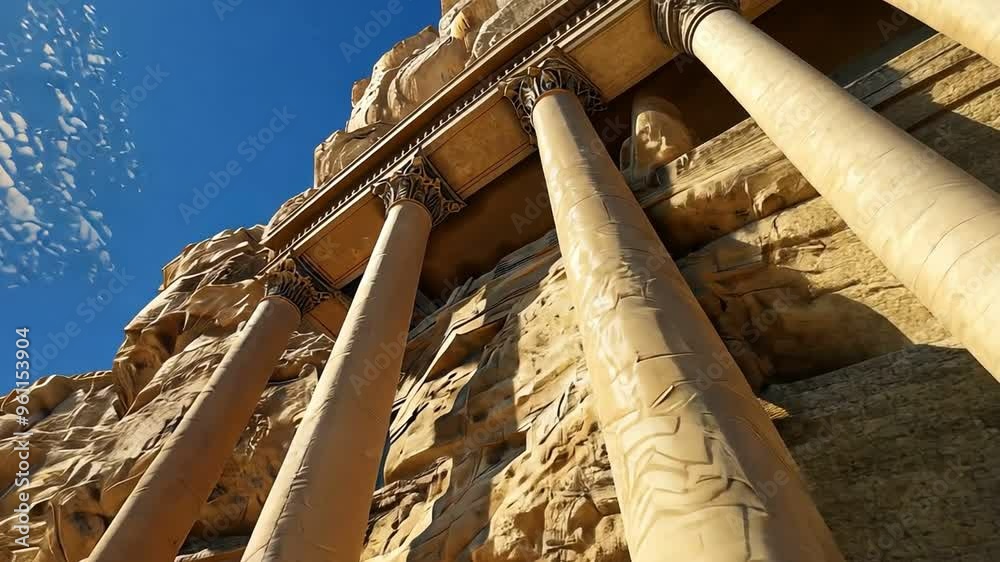 Neoclassical black house, grand columns, ornate balconies, dramatic ...
