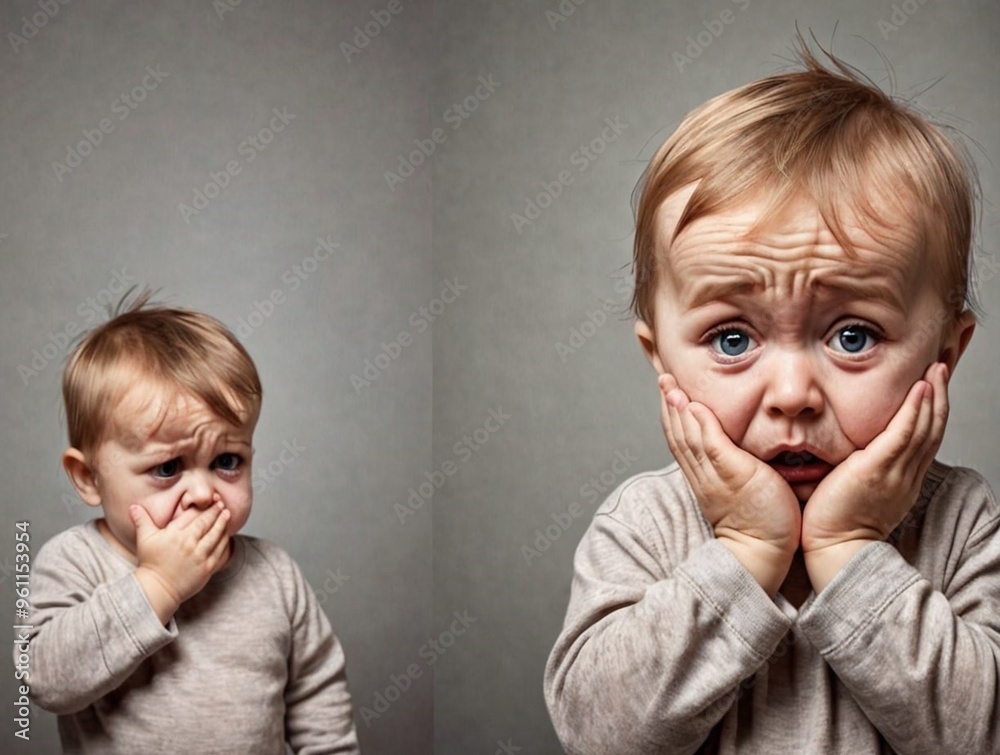 Amazing high resolution photos of embarrassed toddler with hand on face ...