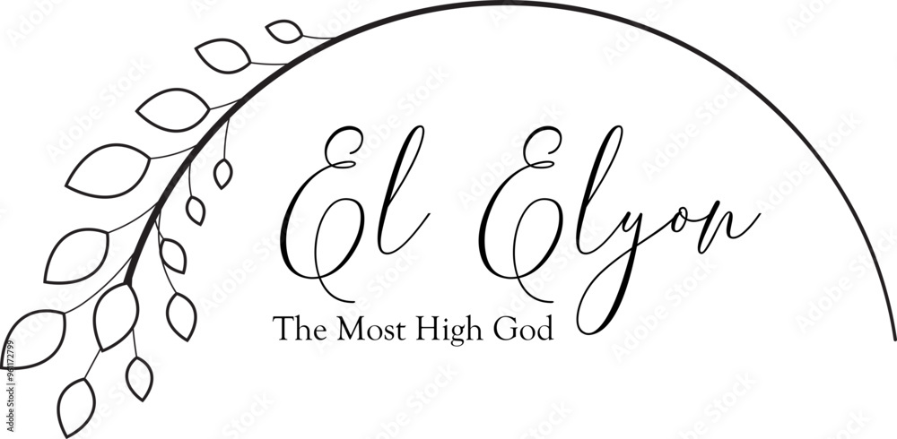 El Elyon, The most high God, Names of God Stock Vector | Adobe Stock