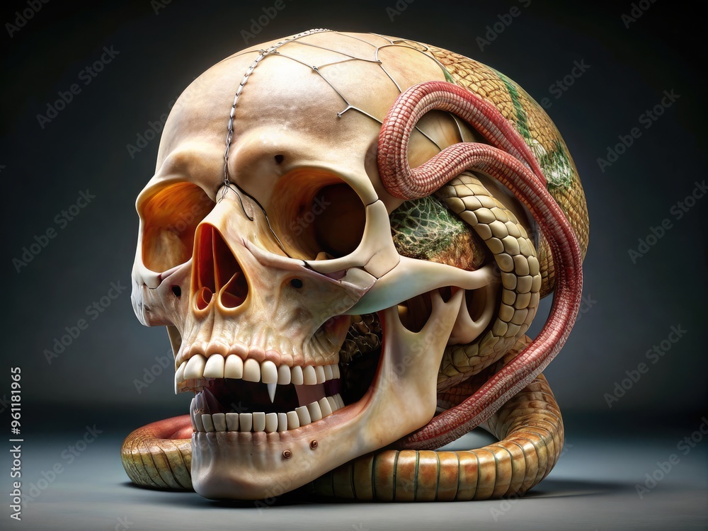 Detailed And Scientifically Labeled Image Of The Skull Anatomy And ...