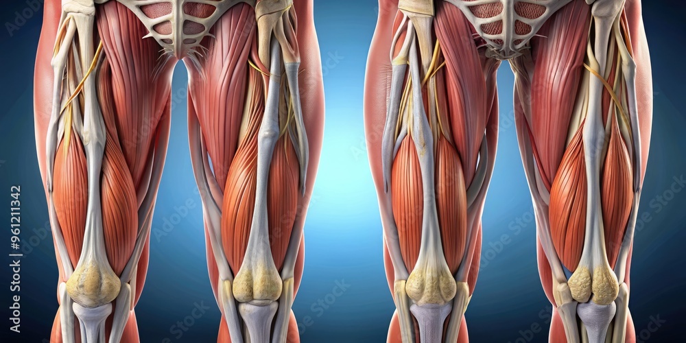Intricate Medical Illustration Depicting The Anatomy And Structure Of ...