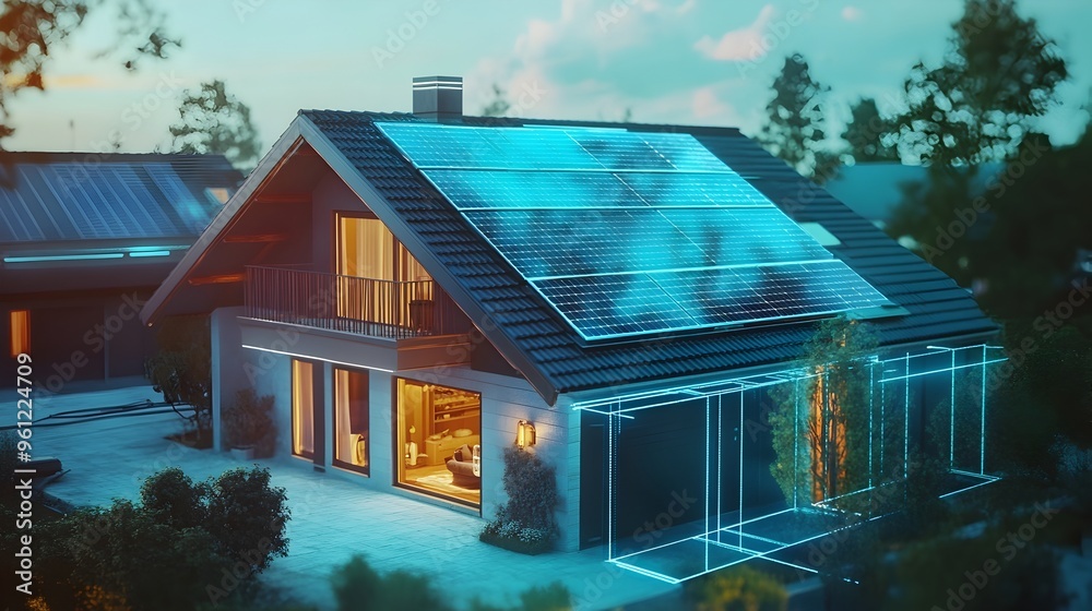 Hologram Visualization Demonstrating the of Solar Photovoltaic Panels ...
