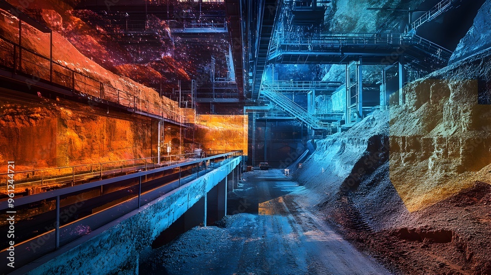 Holographic display of advanced mineral processing techniques in a ...