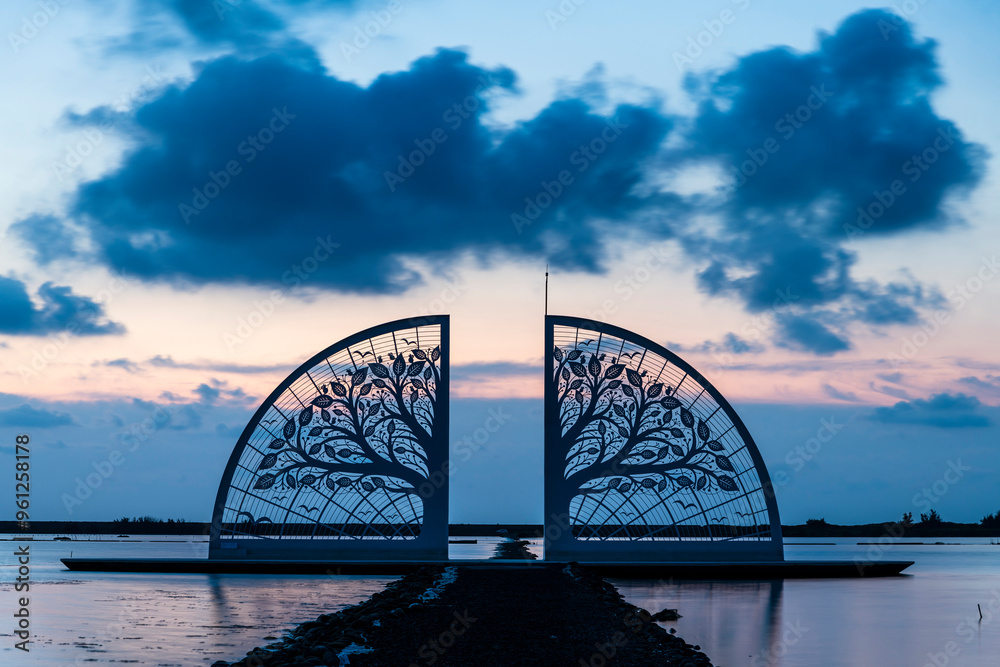 Tainan, Taiwan- June 20, 2024: Beautiful Tree of Life installation art ...