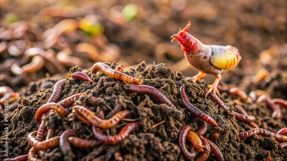Angry farmer struggling with chicken manure worm mites issue in poultry ...