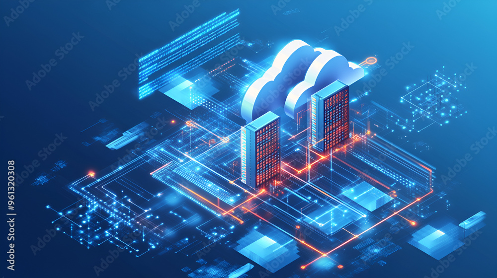Serverless Technology On Hybrid Cloud Network With Modern Digital Infrastructure Equipment