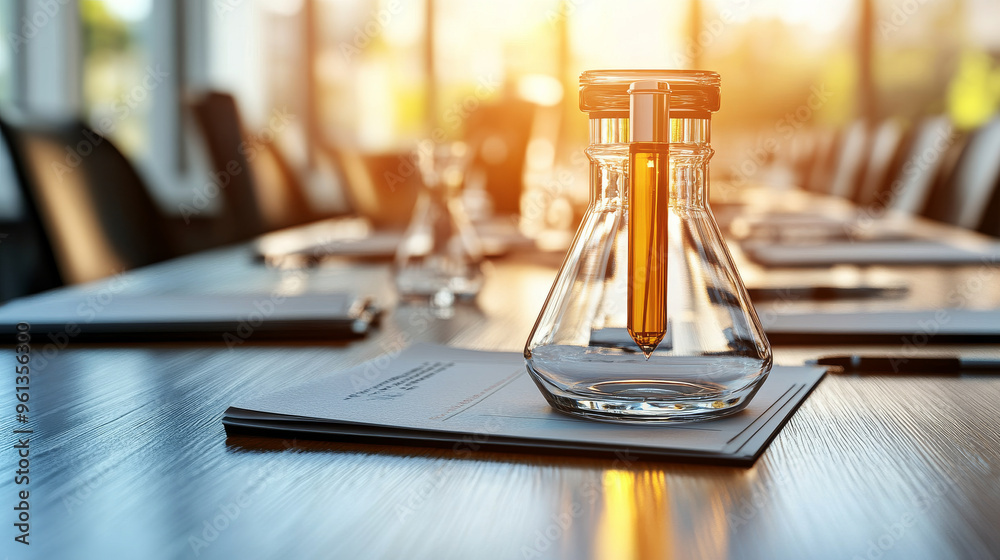 Scientific and science tools on a meeting table representing the role ...