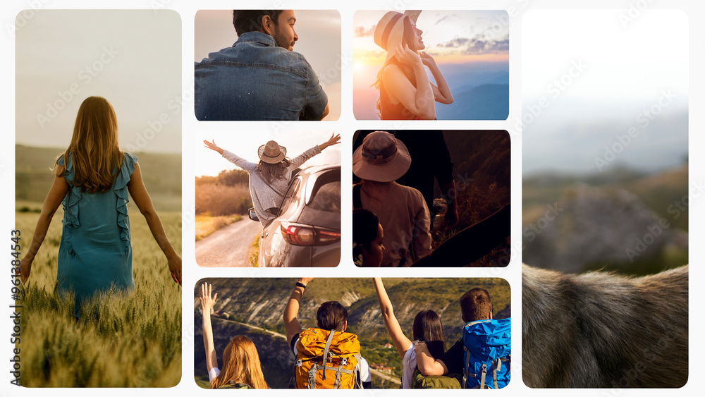 Split screens 7 frames Transitions Stock Template | Adobe Stock