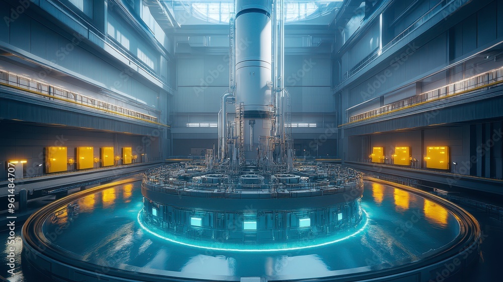 Visualization of advanced nuclear fission reactor designs, highlighting ...