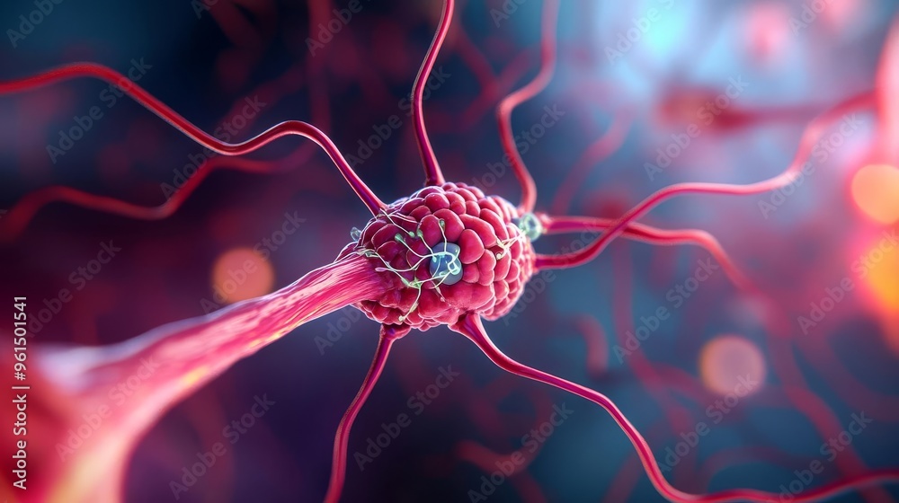 Motor endplate, muscle cell synapse with motor neuron ...