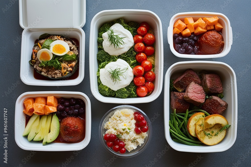 Gourmet Meal Box Design Highlighting Culinary Artistry and Efficient ...