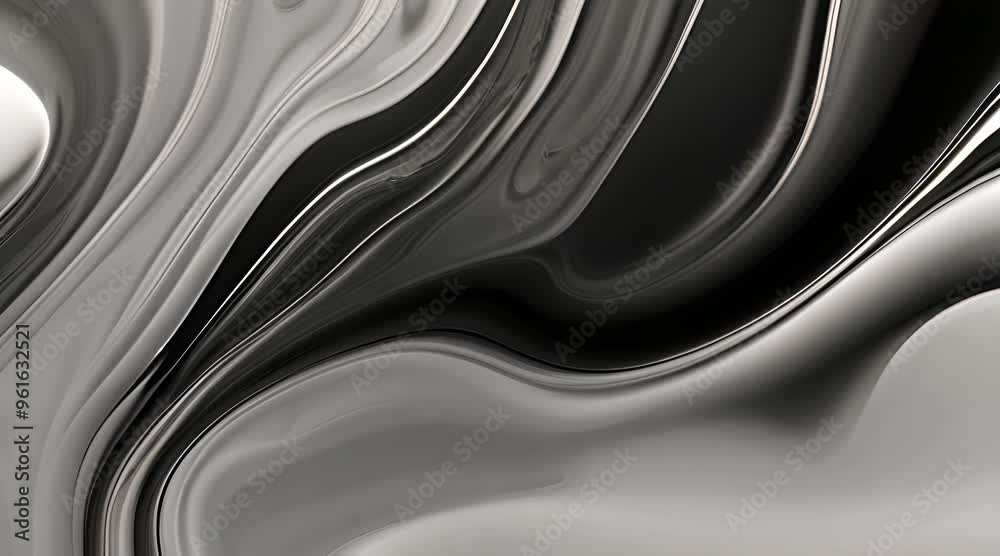 Abstract Liquid black and white texture Organic background for visual ...