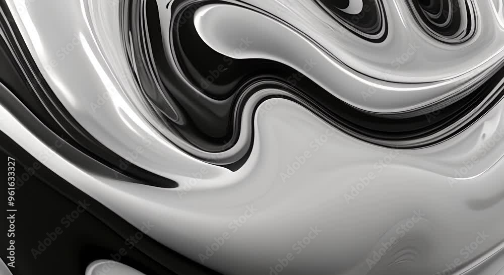 Abstract Liquid black and white texture Organic background for visual ...