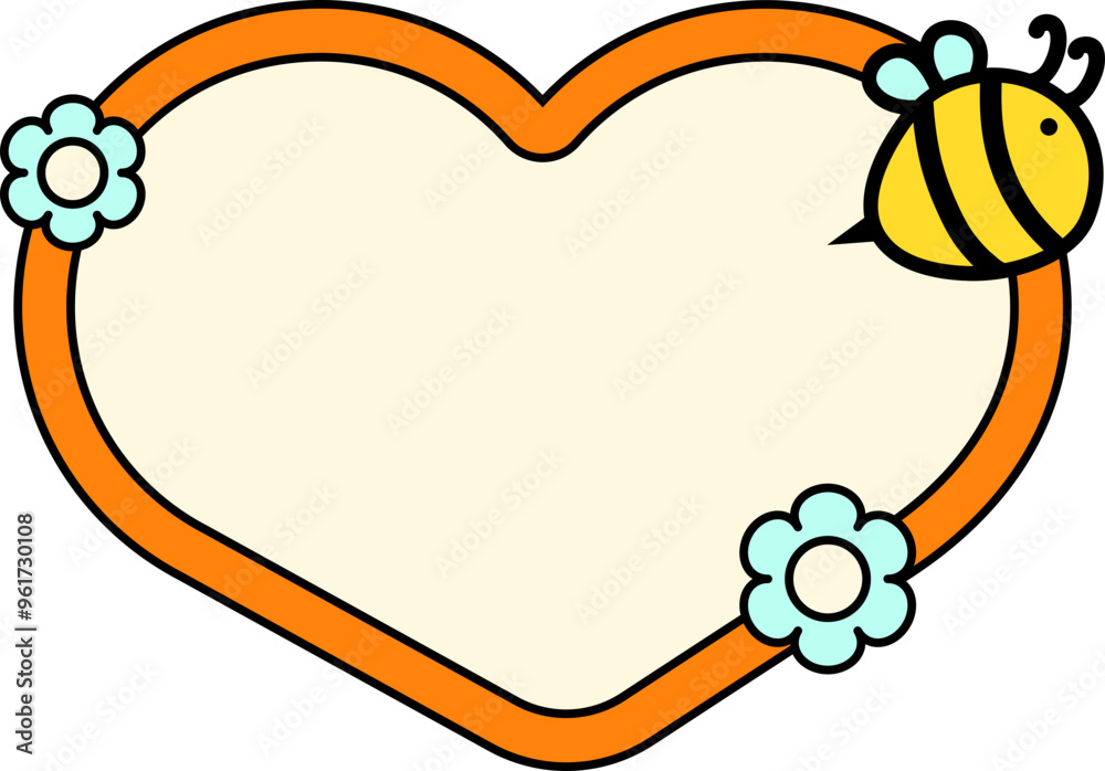 Poster Cute Bee Name Label Template – Wall Art | UkPosters