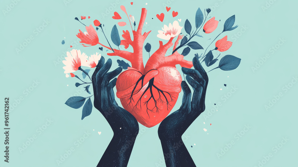 Design ideas for World Heart Day, including posters, banners, social ...