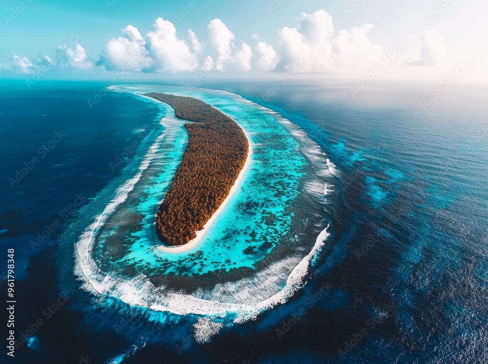 Bora Bora in French Polynesia is known for its turquoise and azure ...