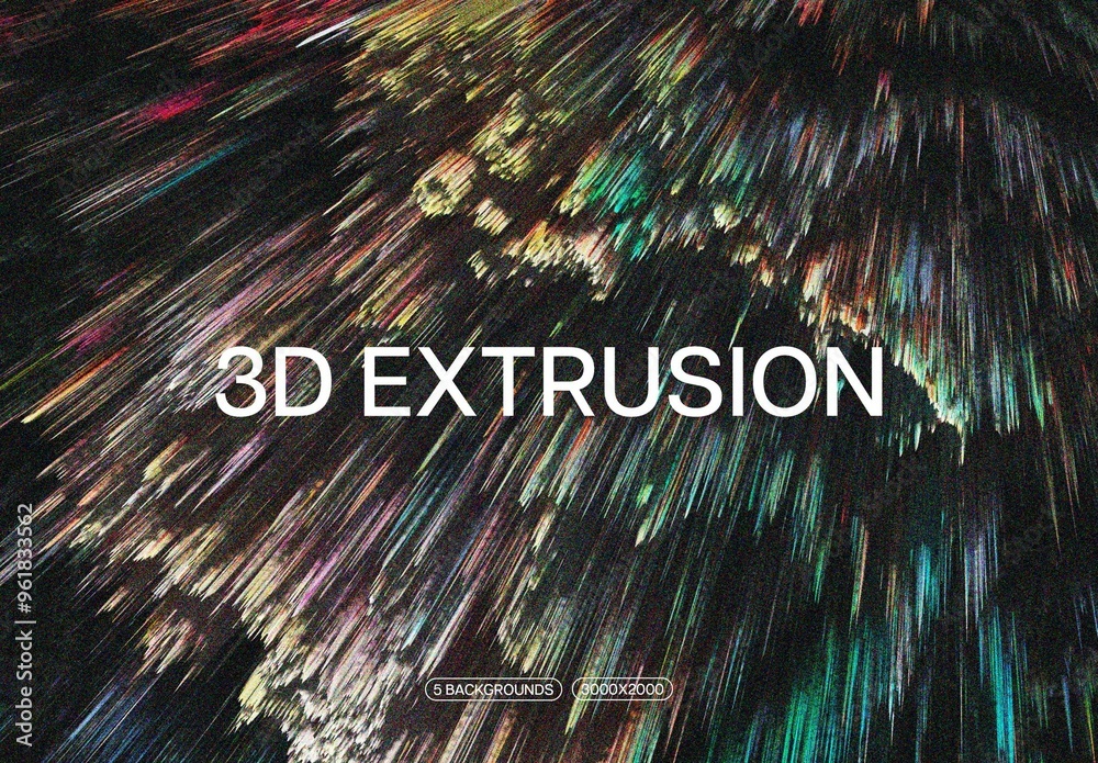 Abstract 3D Extrusion Textures Stock Template | Adobe Stock