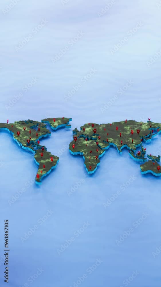 Network connection and global positioning system concept. Abstract ...