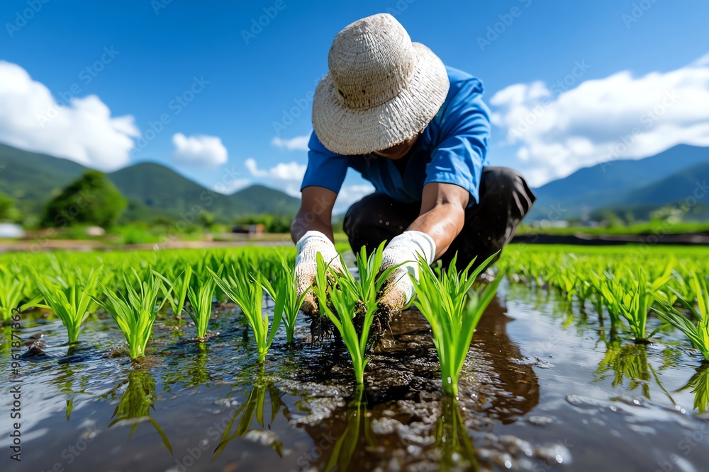 Photo & Art Print Agriculture, traditional farming methods, cultural ...