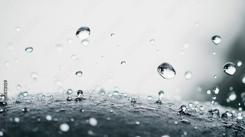 Water Droplet Overlay. Realistic Rain Effect with Droplets in Nature ...