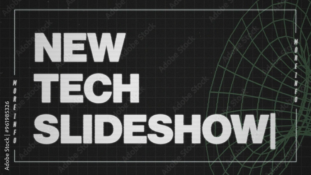Retro Terminal Tech Slideshow Stock Template | Adobe Stock