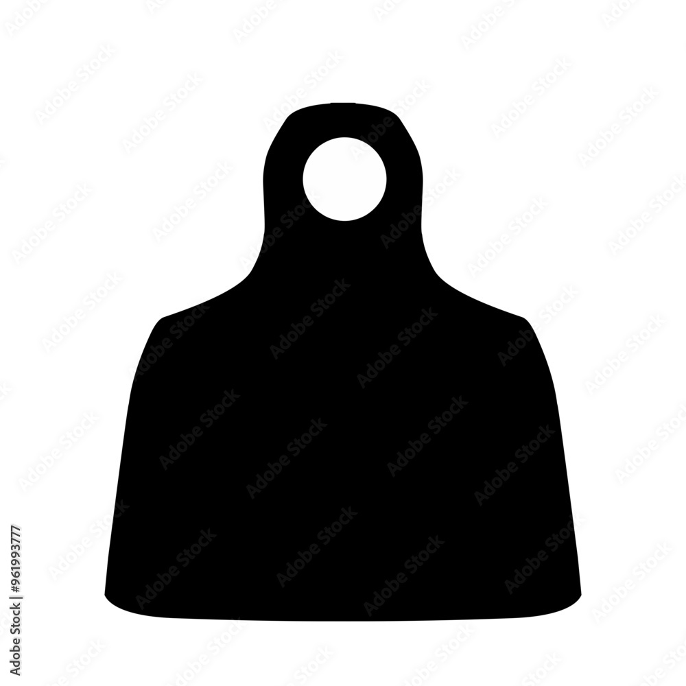 Cow Tag icon Ear tag sign beefs symbol or logo flat sign, Black ...