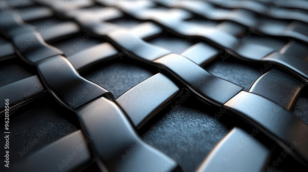 sleek geometric pattern featuring interlocking shapes in monochromatic ...