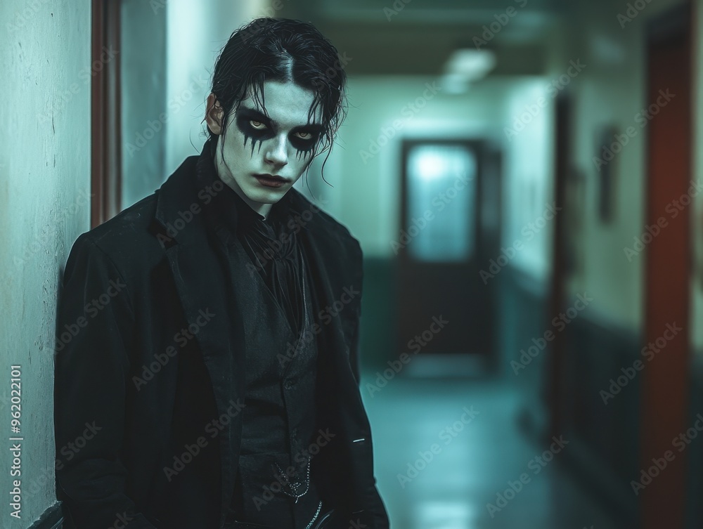 Teenage vampire in a high school setting, blending in with humans ...