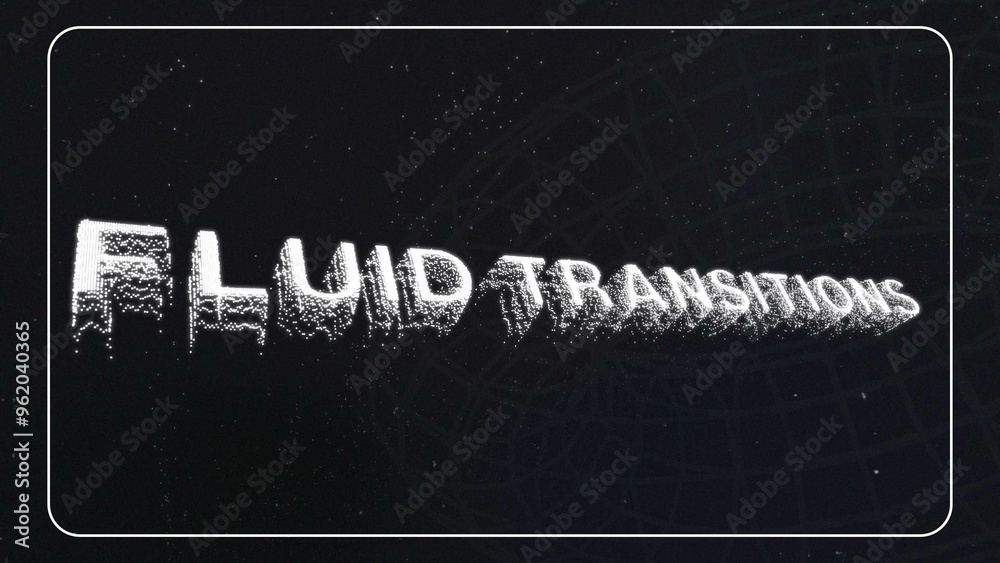 3D Particle Text Transitions Stock Template | Adobe Stock