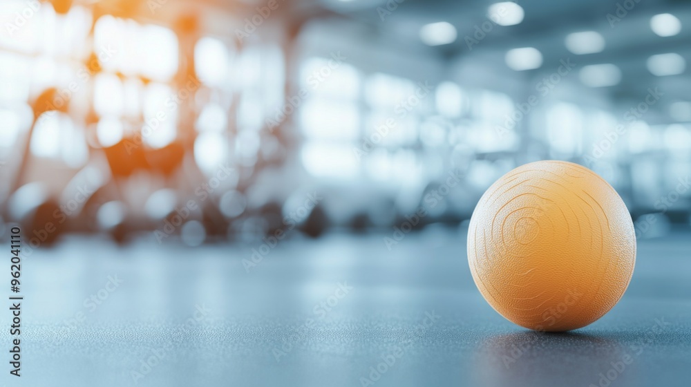 Gym Interior Space, a modern fitness environment featuring blurred ...