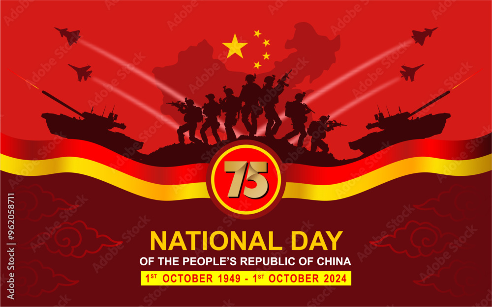 75th Anniversary of People's Republic of China National Day 1st October ...