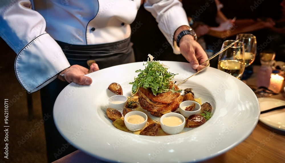 Private chefs craft a jaw dropping spectacle turning a four course meal ...